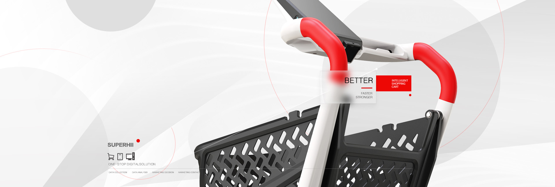 smart shopping cart supplier ,Superhii smart shopping cart